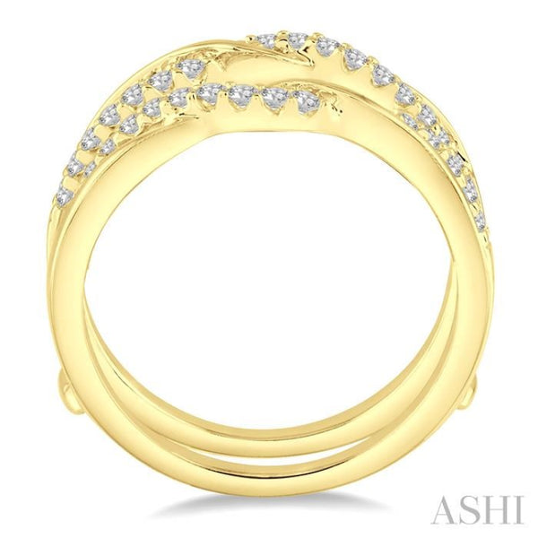 3/8 ctw Round Diamond Insert Ring in 14K Yellow Gold – Sierra-West
